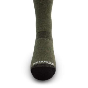 USA Made - Boot Socks - All Season Lightweight - Hunting Socks - Merino Wool - Mountain Heritage - Olive Drab - Large