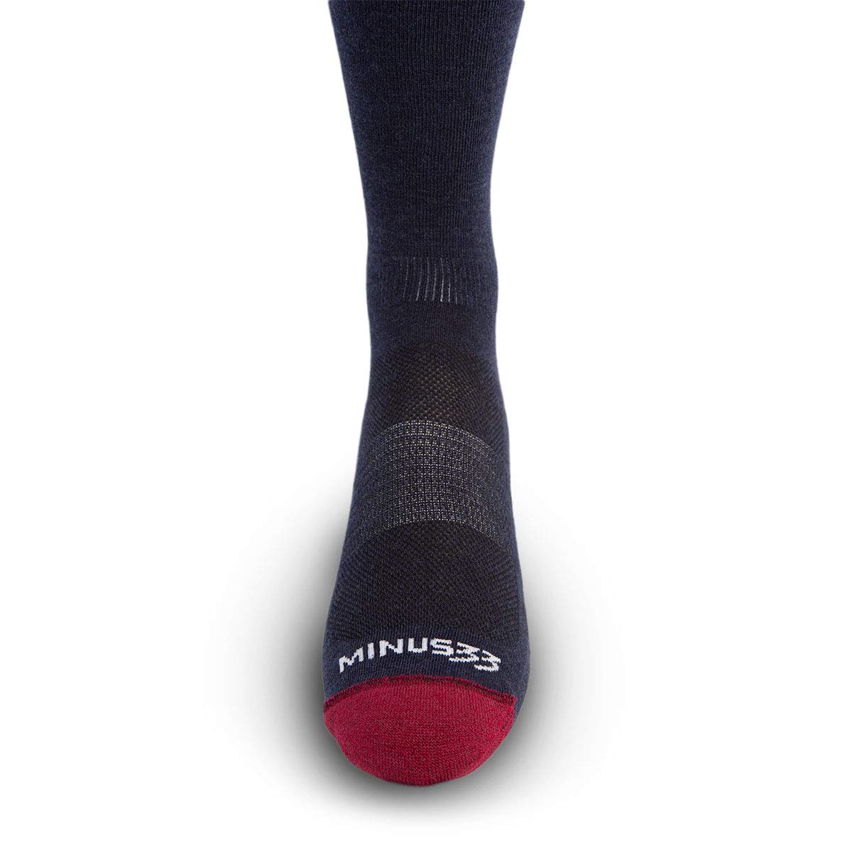 USA Made - Ski and Snowboard Socks - Micro Weight Liner - Over the Calf Socks - Merino Wool - Mountain Heritage - Patriot - Large