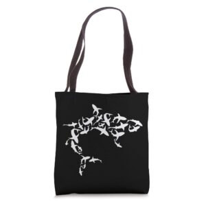 great white shark lover marine biology animal science tote bag