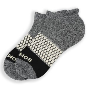 bombas women's originals ankle socks, marled gray, medium