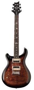 prs paul reed smith 6 string se custom 24 electric, black gold burst with gigbag, right (107993:bg)