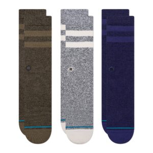 stance crew the joven socks [3 pack] (large, grey)