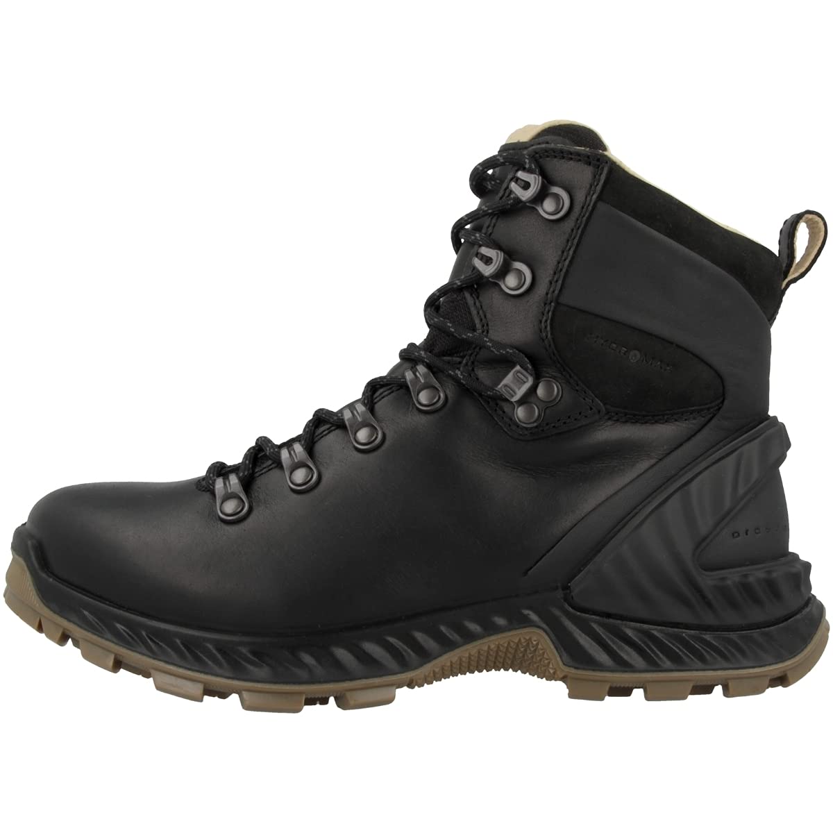 ECCO Women's Exohike Retro Hiker Backpacking Boot, Black, 8-8.5