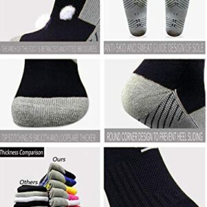 LingTu Soccer Socks 3 Pairs Team-Sport Knee High Breathable Football Socks for Men Youth Kids Boys