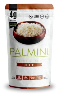 palmini rice | low-carb, low-calorie hearts of palm rice | keto, gluten free, vegan, and non-gmo | as seen on shark tank | (12 ounce pouch - pack of 1)