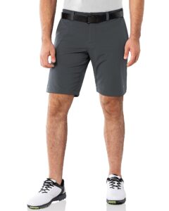 33,000ft men's golf shorts 9" dry fit stretch golf short upf 50+ lightweight flat front golf shorts with pockets grey