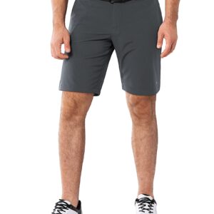 33,000ft Men's Golf Shorts 9" Dry Fit Stretch Golf Short UPF 50+ Lightweight Flat Front Golf Shorts with Pockets Grey