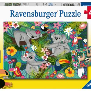 Ravensburger Koalas and Sloths 2 x 24 Piece Jigsaw Puzzle Set for Kids - 05183 - Every Piece is Unique, Pieces Fit Together Perfectly