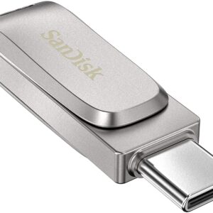 SanDisk Ultra Dual Drive Luxe USB Type-C 1TB Flash Drive for Smartphones, Tablets, and Computers - High Speed USB 3.1 Pen Drive (SDDDC4-1T00-G46) Bundle with (1) Everything But Stromboli Lanyard