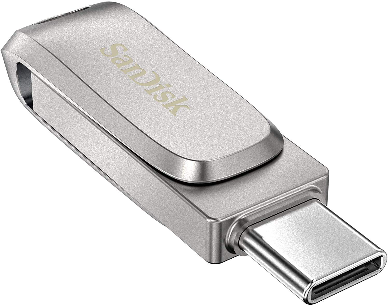 SanDisk Ultra Dual Drive Luxe USB Type-C 1TB Flash Drive for Smartphones, Tablets, and Computers - High Speed USB 3.1 Pen Drive (SDDDC4-1T00-G46) Bundle with (1) Everything But Stromboli Lanyard