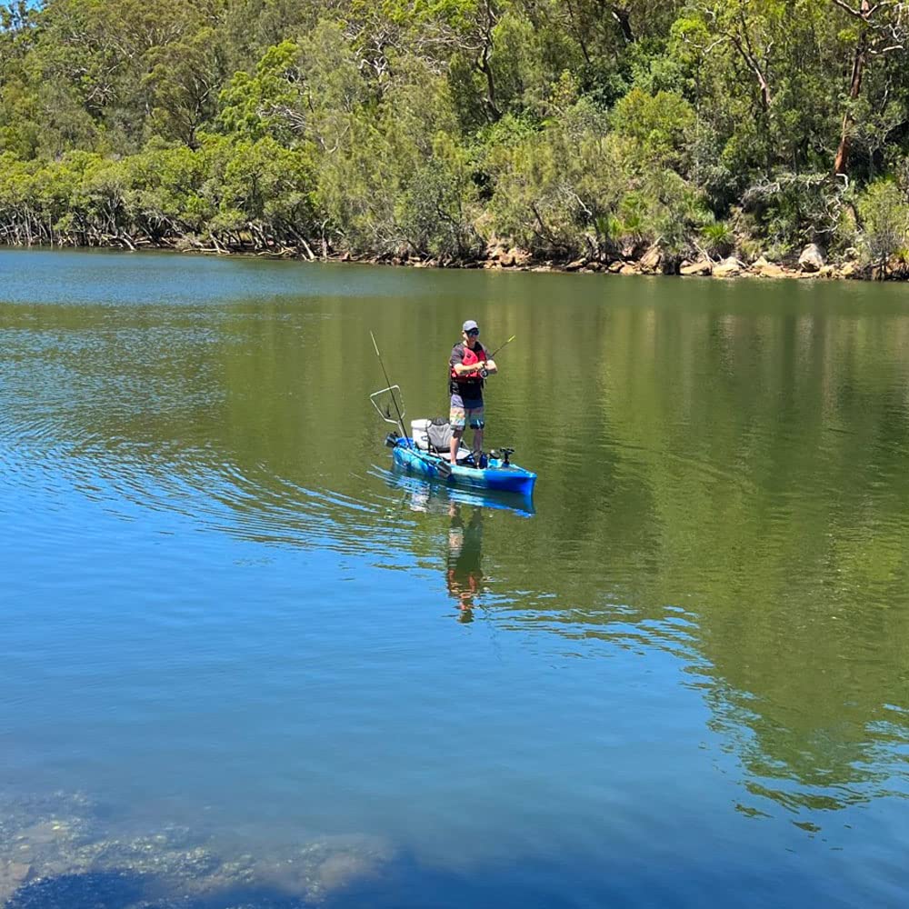 Pedal Kayak Fishing Angler 11’ | sit on top or Stand | 500lbs Capacity for Adult Youths Kids| Suitable for Ocean Lakes Rivers | Foot or Paddle Drive Motor| Pesca canoas caiaques caña pescar