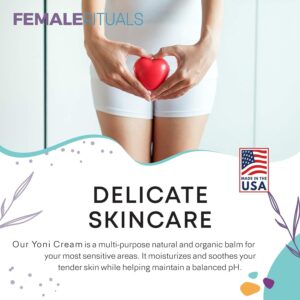 FEMALE RITUALS Vulva Moisturizing Cream - Clinically Tested Vaginal Moisturizer Cream for Dryness, Itching, Burning & Odor, Intimate Skin Care