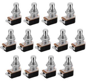 daiertek 13pcs spst momentary soft touch foot switch normally open 2 pin stomp box push button footswitch for guitar effect pedal