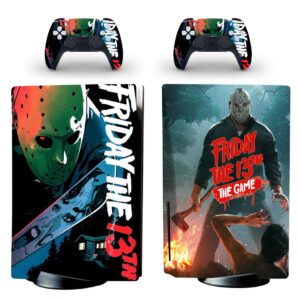 decal moments ps5 standard disc console controllers full body vinyl skin sticker decals for playstation 5 console and controllers jason