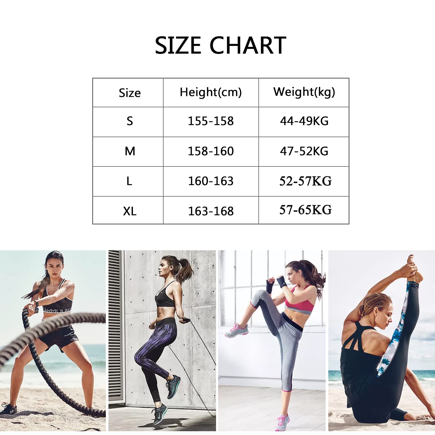 XPINYT 5pcs Workout Outfits for Women Athletic Sets Sport Suits Yoga Gym Fitness Exercise Clothes Jogging Tracksuits (Grey, Medium)