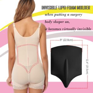 Lipo Foam Back Board Post Surgery Liposuction Surgery Board Lipo Backboard Lipo Back Compression Board Liposuction & BBL Tabla Moldeadora de Espalda Post Cirugia, Black