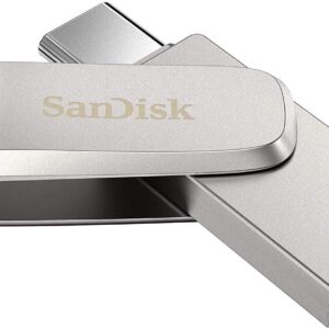 SanDisk Ultra Dual Drive Luxe USB Type-C 1TB Flash Drive for Smartphones, Tablets, and Computers - High Speed USB 3.1 Pen Drive (SDDDC4-1T00-G46) Bundle with (1) Everything But Stromboli Lanyard