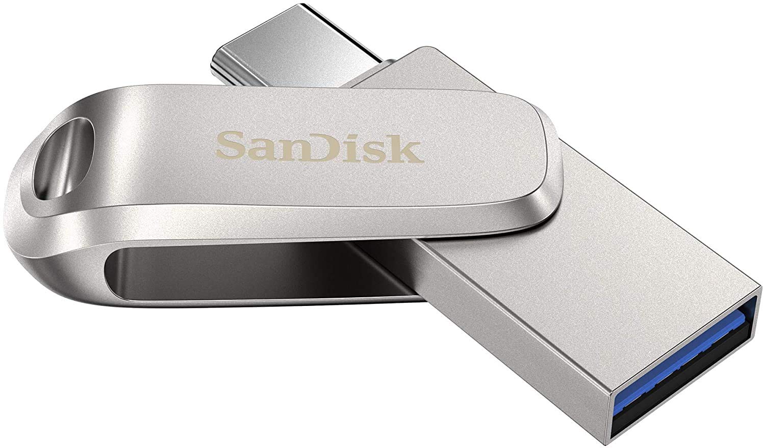 SanDisk Ultra Dual Drive Luxe USB Type-C 1TB Flash Drive for Smartphones, Tablets, and Computers - High Speed USB 3.1 Pen Drive (SDDDC4-1T00-G46) Bundle with (1) Everything But Stromboli Lanyard