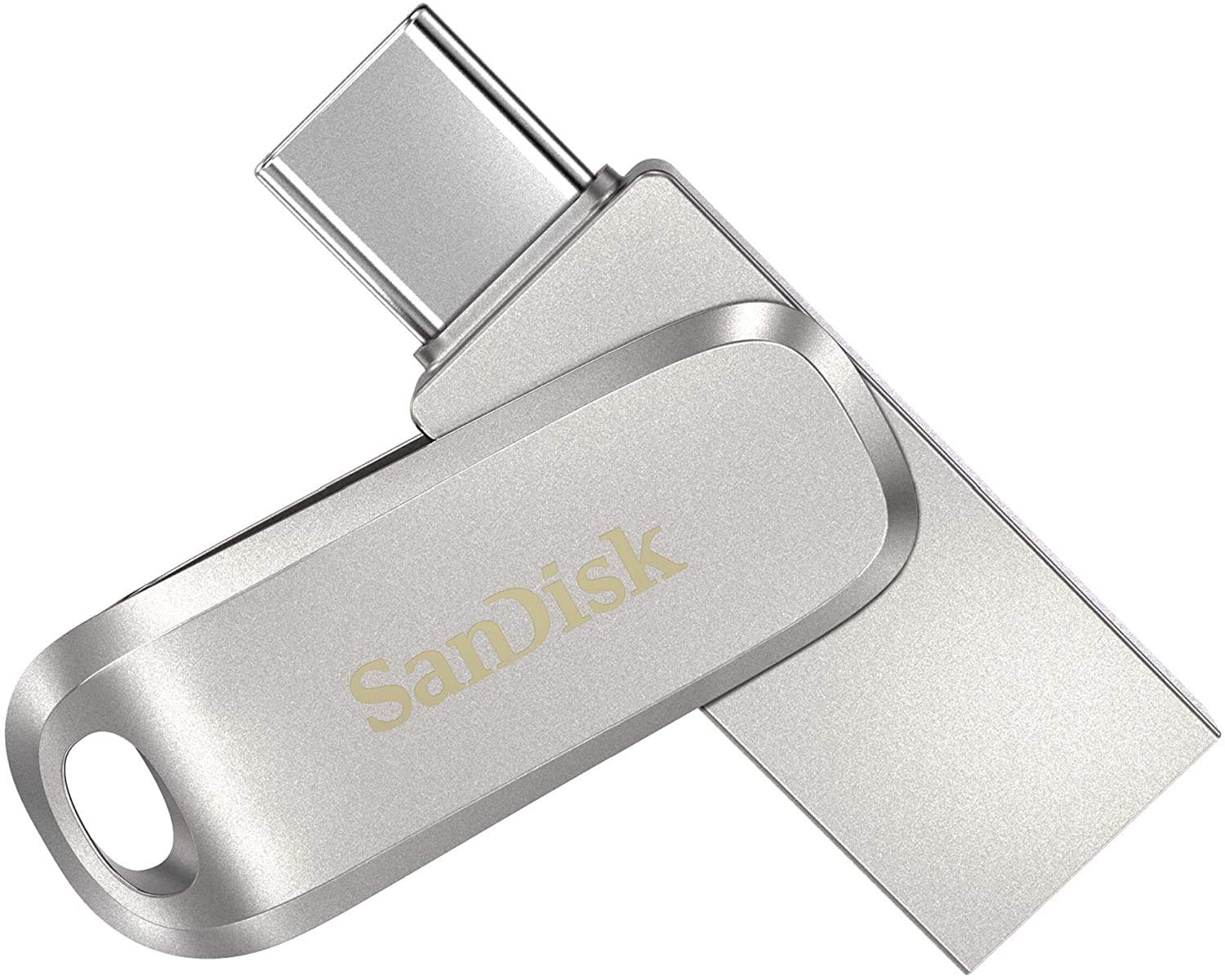 SanDisk Ultra Dual Drive Luxe USB Type-C 1TB Flash Drive for Smartphones, Tablets, and Computers - High Speed USB 3.1 Pen Drive (SDDDC4-1T00-G46) Bundle with (1) Everything But Stromboli Lanyard