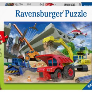 Ravensburger Construction Trucks 60 Piece Jigsaw Puzzle for Kids - 05182 - Every Piece is Unique, Pieces Fit Together Perfectly