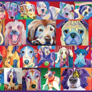 Ravensburger Hello Doggie 500 Piece Large Format Jigsaw Puzzle for Adults - 16794 - Every Piece is Unique, Softclick Technology Means Pieces Fit Together Perfectly