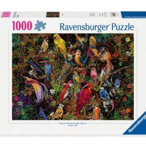 Ravensburger Birds of Art 1000-Piece Jigsaw Puzzle | Unique Artwork | Perfect Interlocking Fit | Vibrant and Glare-Free | FSC Certified