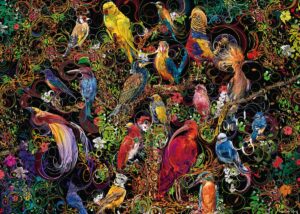 ravensburger birds of art 1000-piece jigsaw puzzle | unique artwork | perfect interlocking fit | vibrant and glare-free | fsc certified