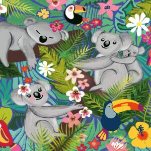 Ravensburger Koalas and Sloths 2 x 24 Piece Jigsaw Puzzle Set for Kids - 05183 - Every Piece is Unique, Pieces Fit Together Perfectly