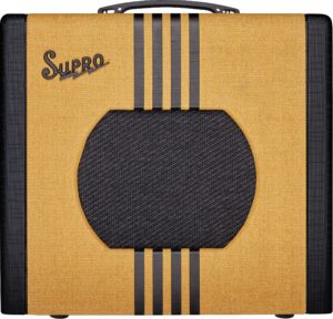 supro delta king 10 1 x 10-inch 5-watt tube combo amp - tweed and black