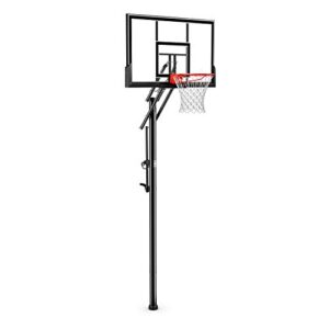 spalding 50" performance acrylic exactaheight™ in-ground basketball hoop