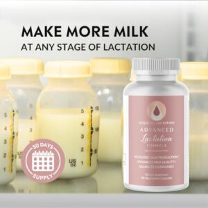 Holistic Lactation® Advanced Lactation Formula (30 Servings), Supplement to Support Milk Supply, Contains Organic Moringa and Milk Thistle Extract, Fenugreek-Free