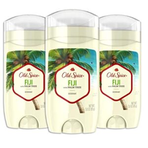 old spice aluminum free deodorant for men fiji with palm tree scent inspired by nature 3 oz, pack of 3