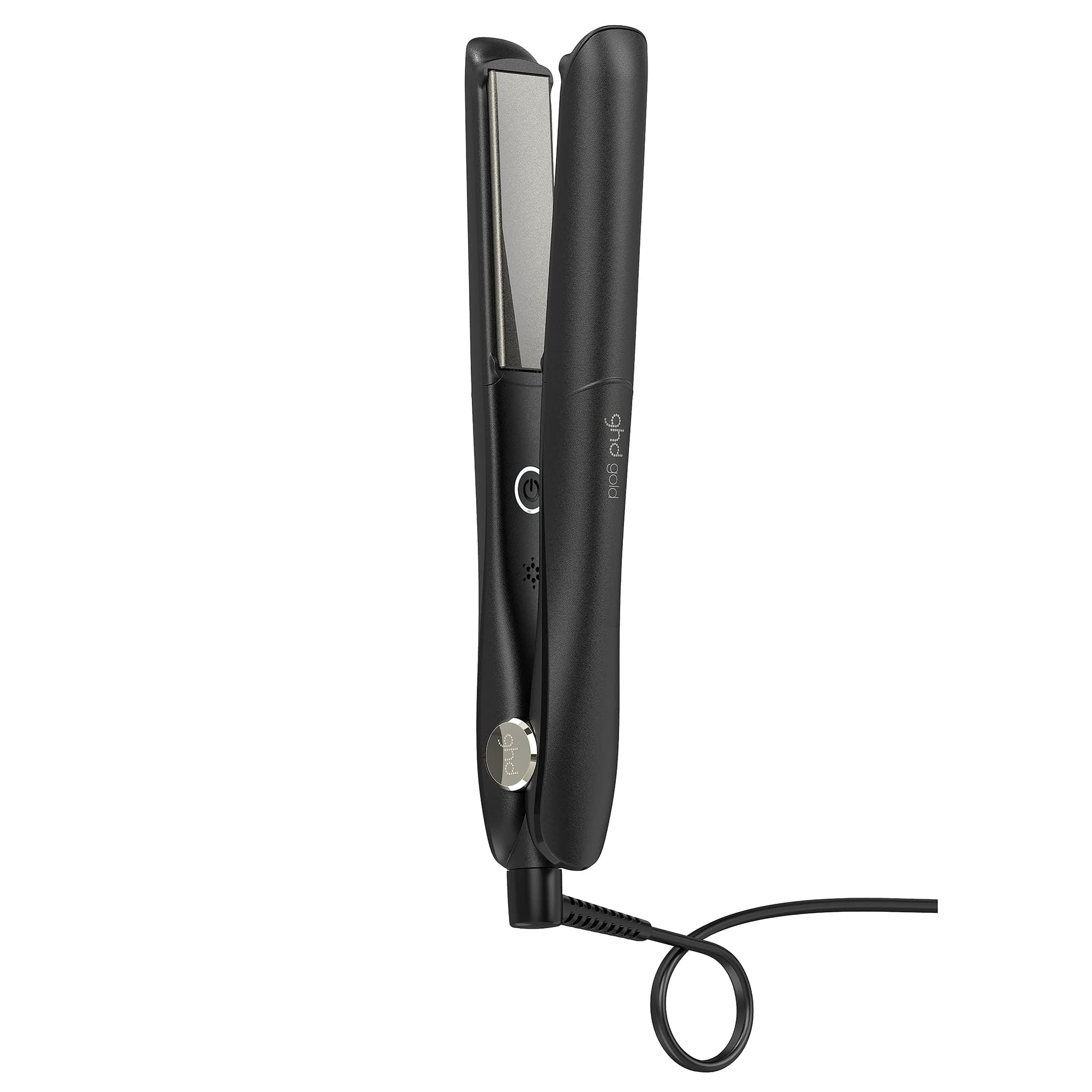 ghd Gold Styler Essentials Duo ― Gold 1" Flat Iron Hair Straightener (Black) with Bodyguard Heat Protection Hair Spray (4 fl. oz.)