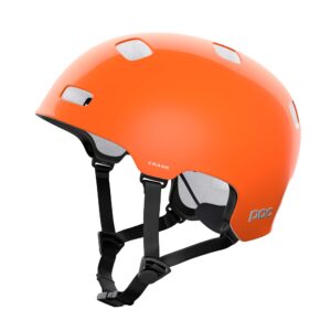 poc, crane mips bike helmet, fluorescent orange, xss