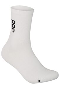 poc soleus lite mid sock hydrogen white, l