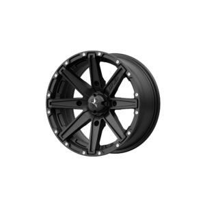 msa m33 clutch 14x10 atv/utv wheel - satin black (4/156) +0mm [m33-04056]