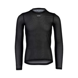 poc essential layer long-sleeve jersey - men's uranium black, m