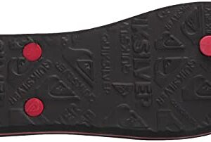 Quiksilver Boy's Molokai Kids Flip Flop Youth Sandal, BLACK 2, 3 Little Kid