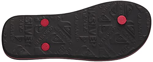 Quiksilver Boy's Molokai Kids Flip Flop Youth Sandal, BLACK 2, 3 Little Kid