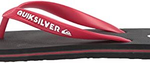 Quiksilver Boy's Molokai Kids Flip Flop Youth Sandal, BLACK 2, 3 Little Kid