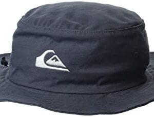 Quiksilver Men's Bushmaster Sun Protection Floppy Visor Bucket Hat, Tarmac, Large/X-Large