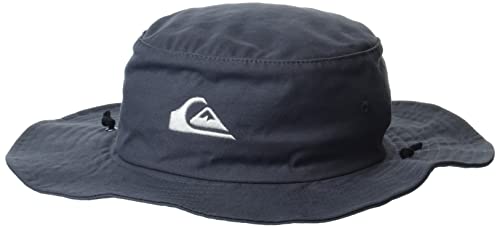 Quiksilver Men's Bushmaster Sun Protection Floppy Visor Bucket Hat, Tarmac, Large/X-Large