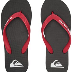 Quiksilver Boy's Molokai Kids Flip Flop Youth Sandal, BLACK 2, 3 Little Kid