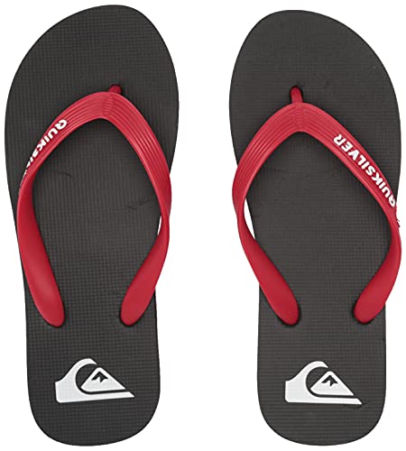 Quiksilver Boy's Molokai Kids Flip Flop Youth Sandal, BLACK 2, 3 Little Kid