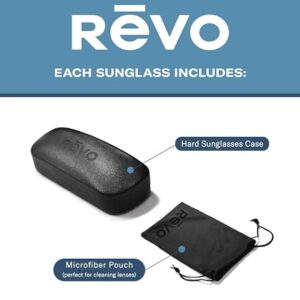 Revo Sunglasses Descend Z: Polarized Rimless Lens with Stainless Steel Arms, Satin Chrome Frame with Blue Water Lens