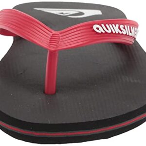 Quiksilver Boy's Molokai Kids Flip Flop Youth Sandal, BLACK 2, 3 Little Kid