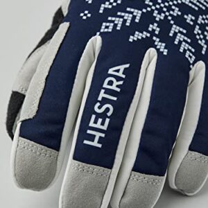 Hestra Women´s XC Primaloft 5-finger Glove - Dark Navy Print - 5