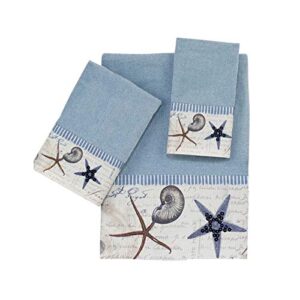 avanti linens - 3pc towel set, soft & absorbent cotton towels (antigua collection)