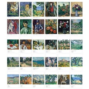 hosteesschoice beautiful art postcards set of 30 paul cézanne post card variety pack famous painting scenery,4 x 6 inches