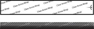 white water archery solid clear protective arrow wraps 15 pc pack (4, 1.25)